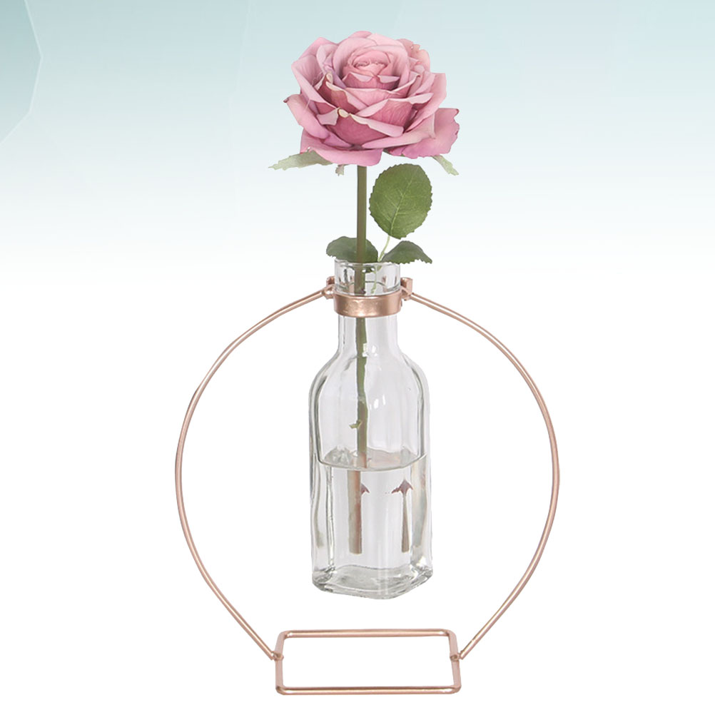 Raindrops Water Planting Glass Vase Desktop Decoration Iron Crafts ...