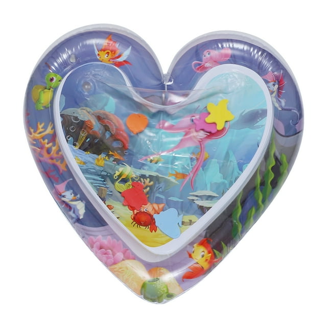 Raindrops Water Play Mat Marine Life Design Belly Time Sensory Playmat ...