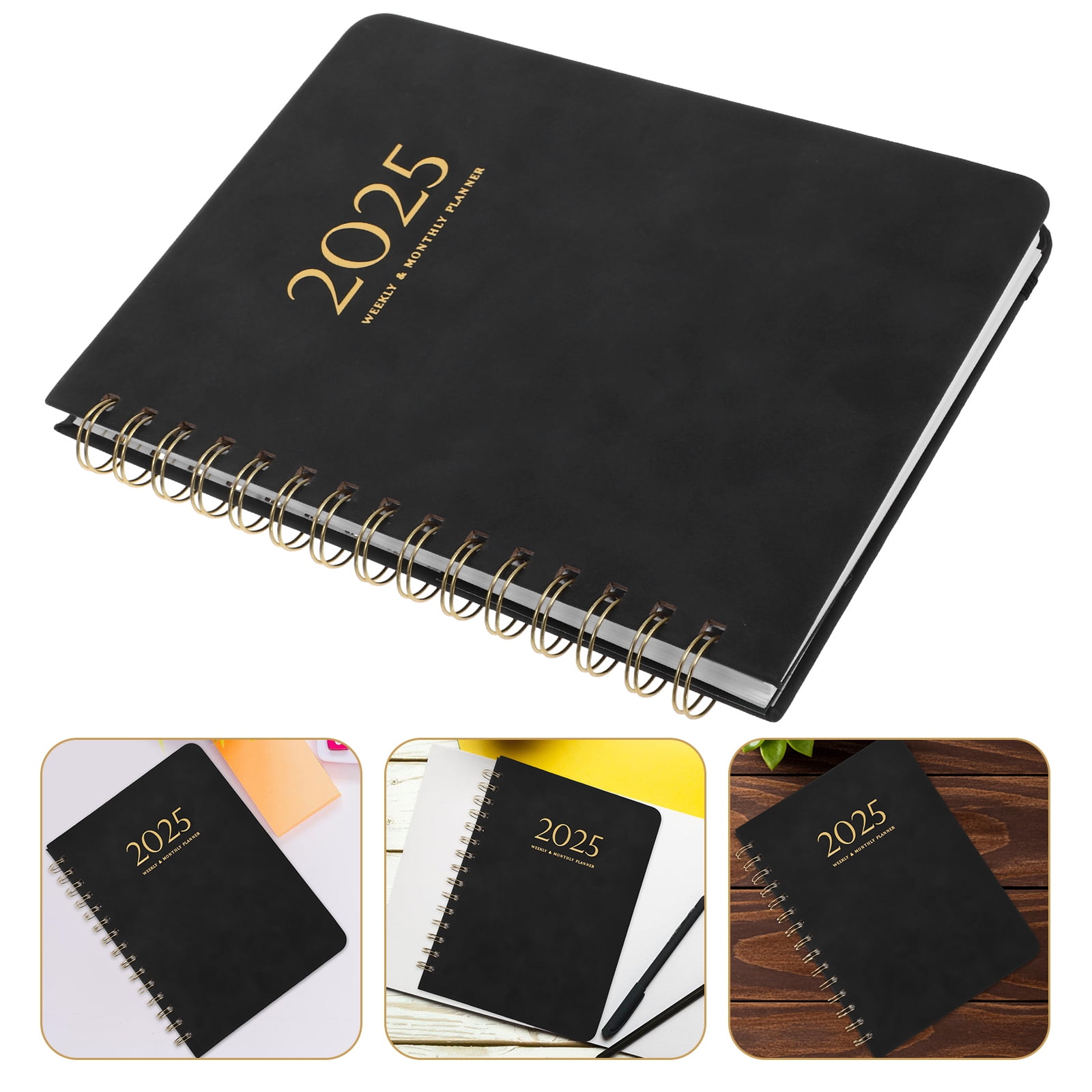 Raindrops Weekly Planner 2025 Agenda Book With Pu Cover A5 Spiral ...