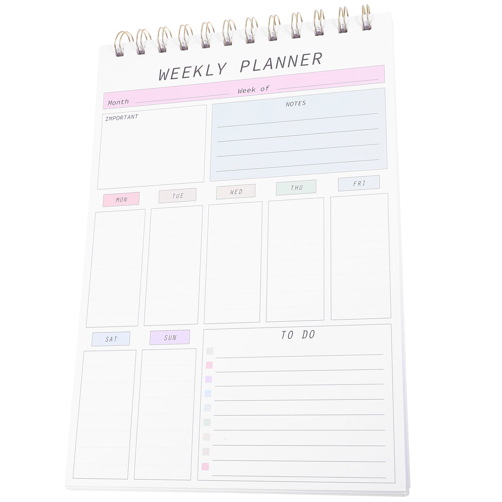 Raindrops Weekly Planner Reusable Meal Notebook and Shopping List Work ...