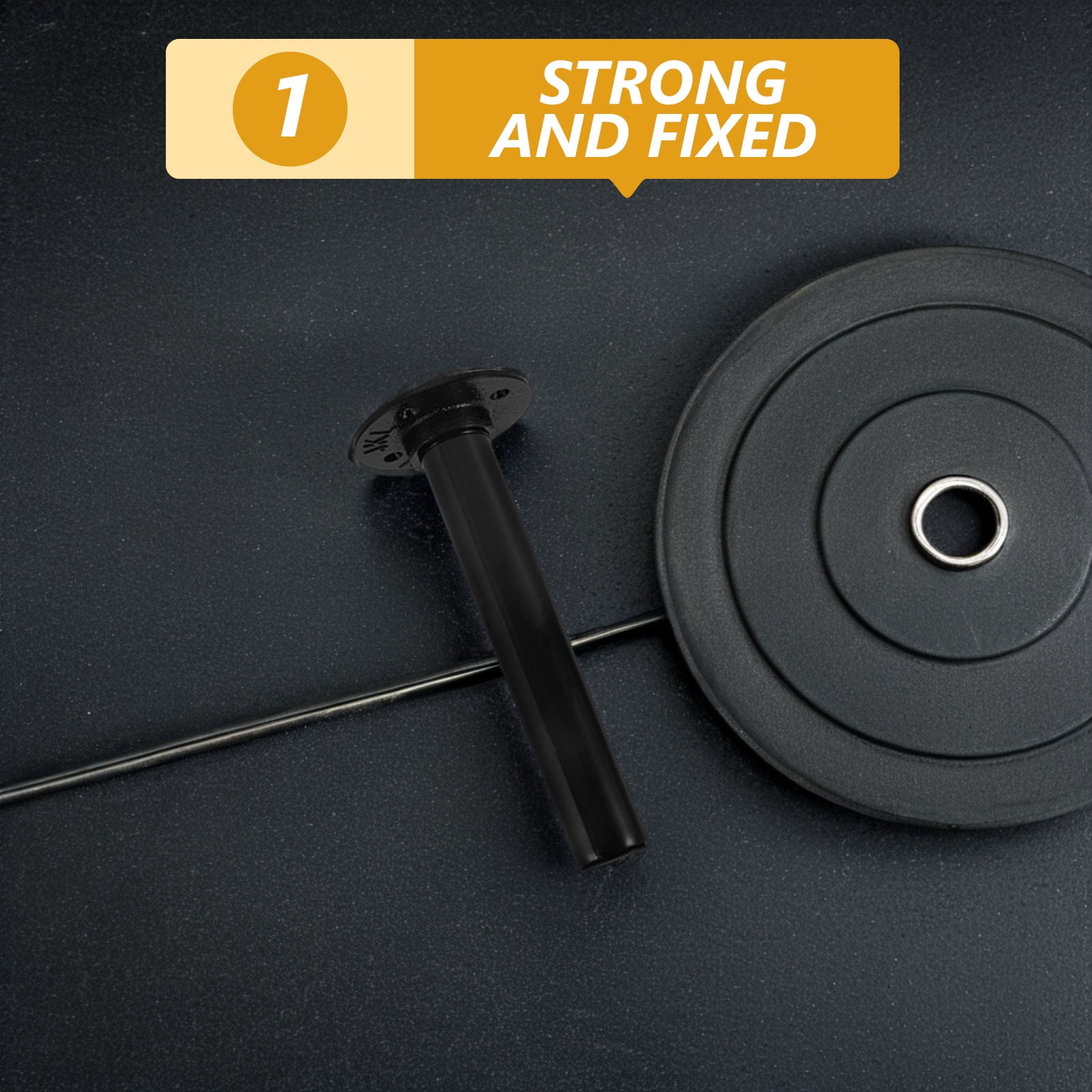 Raindrops Weight Plate Holder Wall Mounted Weight Storage Rack Barbell ...