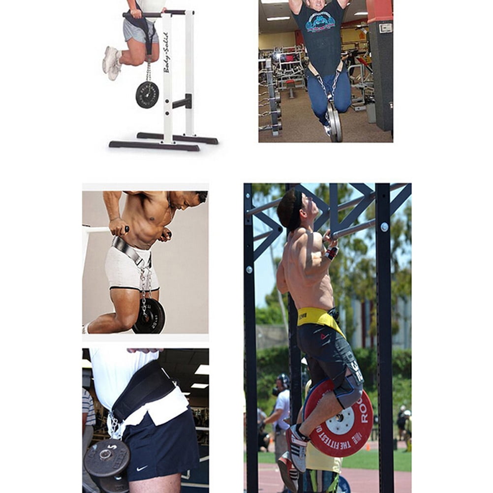 Raindrops Weight Training Weight Lifting Dip Belt 1Pack U Shaped Black ...