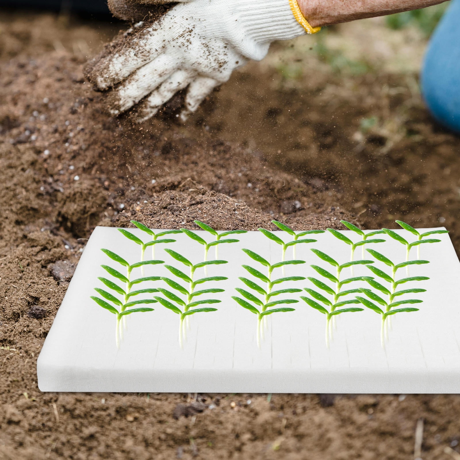 Raindrops 2pcs Hydroponic Sponge Seedling Rectangular Sponges for ...