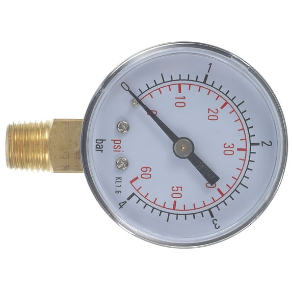 Raindrops White Metal Air Pressure Gauge with Clear Markings for ...