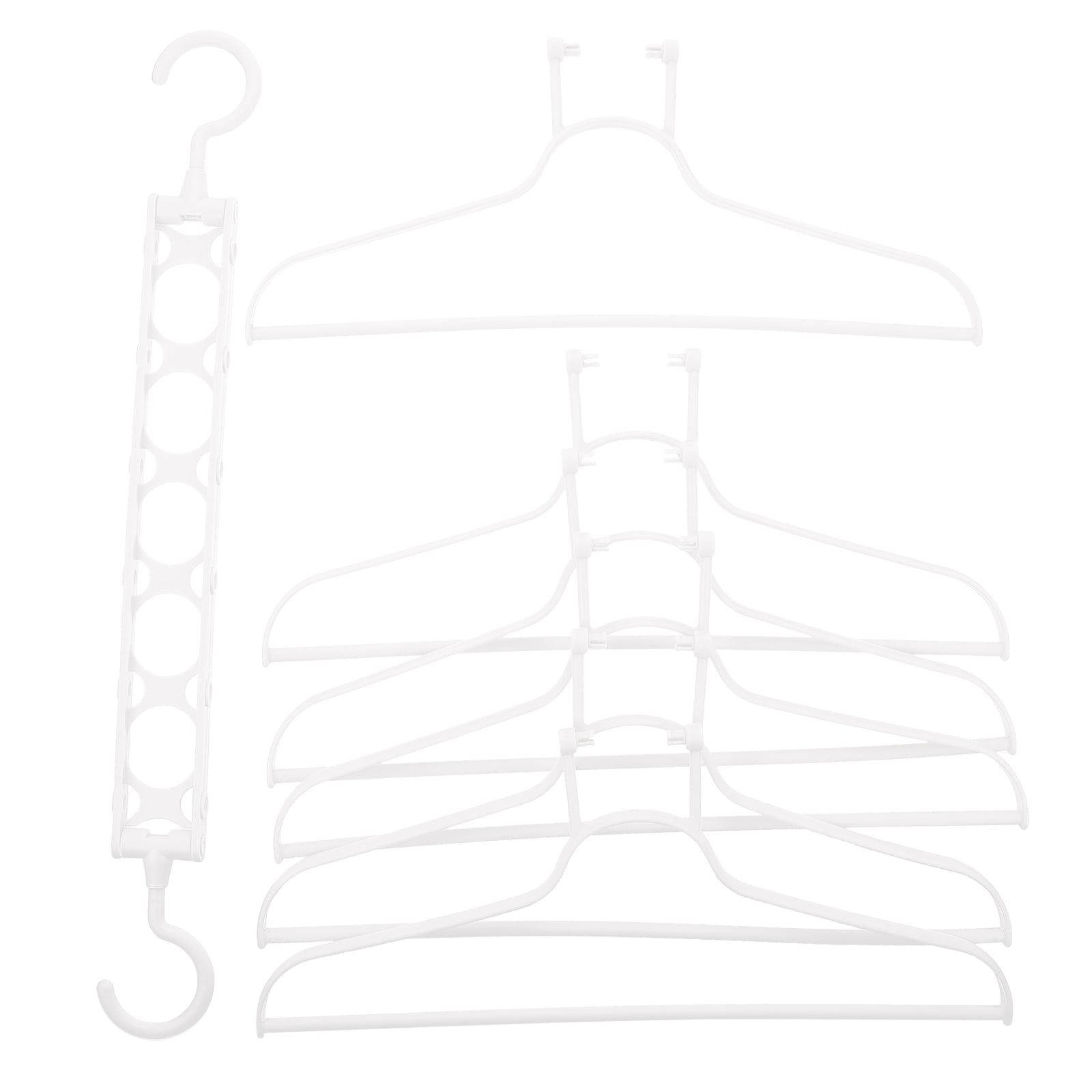 CRILSTYLEO Multifunctional Plastic Clothes Rack White For Household ...