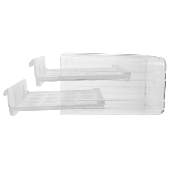 Raindrops White Plastic Egg Organizer with 32 Compartments for Secure ...
