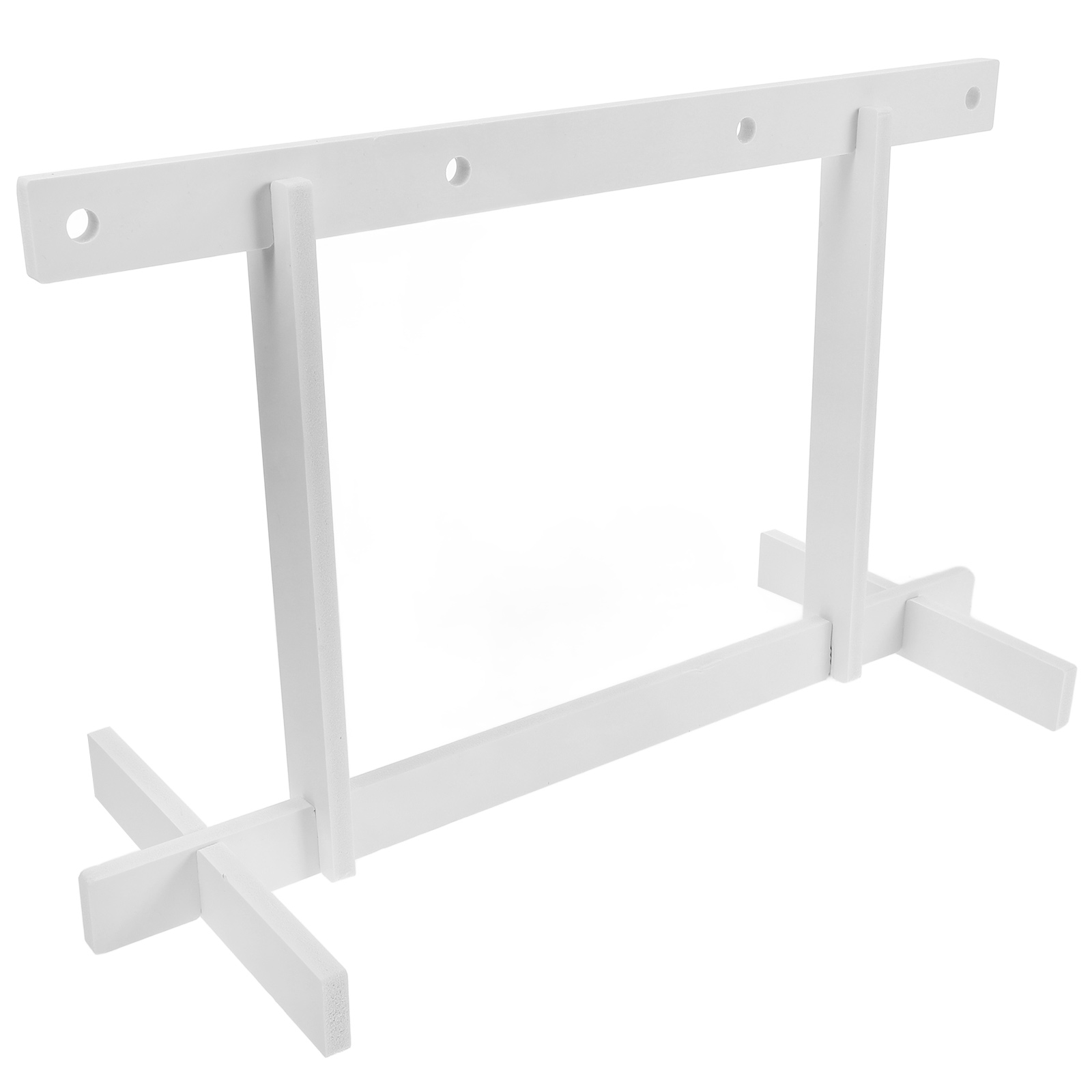 Raindrops White Plastic Rectangular Puppet Storage Rack 1Pcs for Home ...