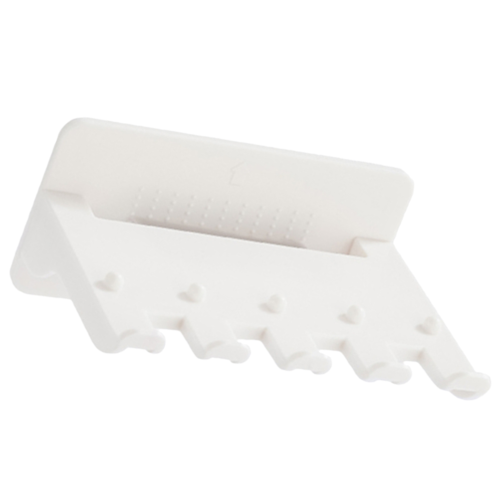 Raindrops White Rectangular Toothbrush Holder Wall Mounted 1Pack for ...