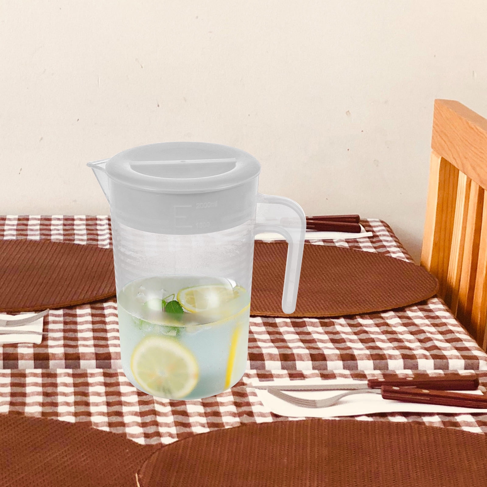 Raindrops White Water pitcher with Handle Design for Kitchen Use Made ...