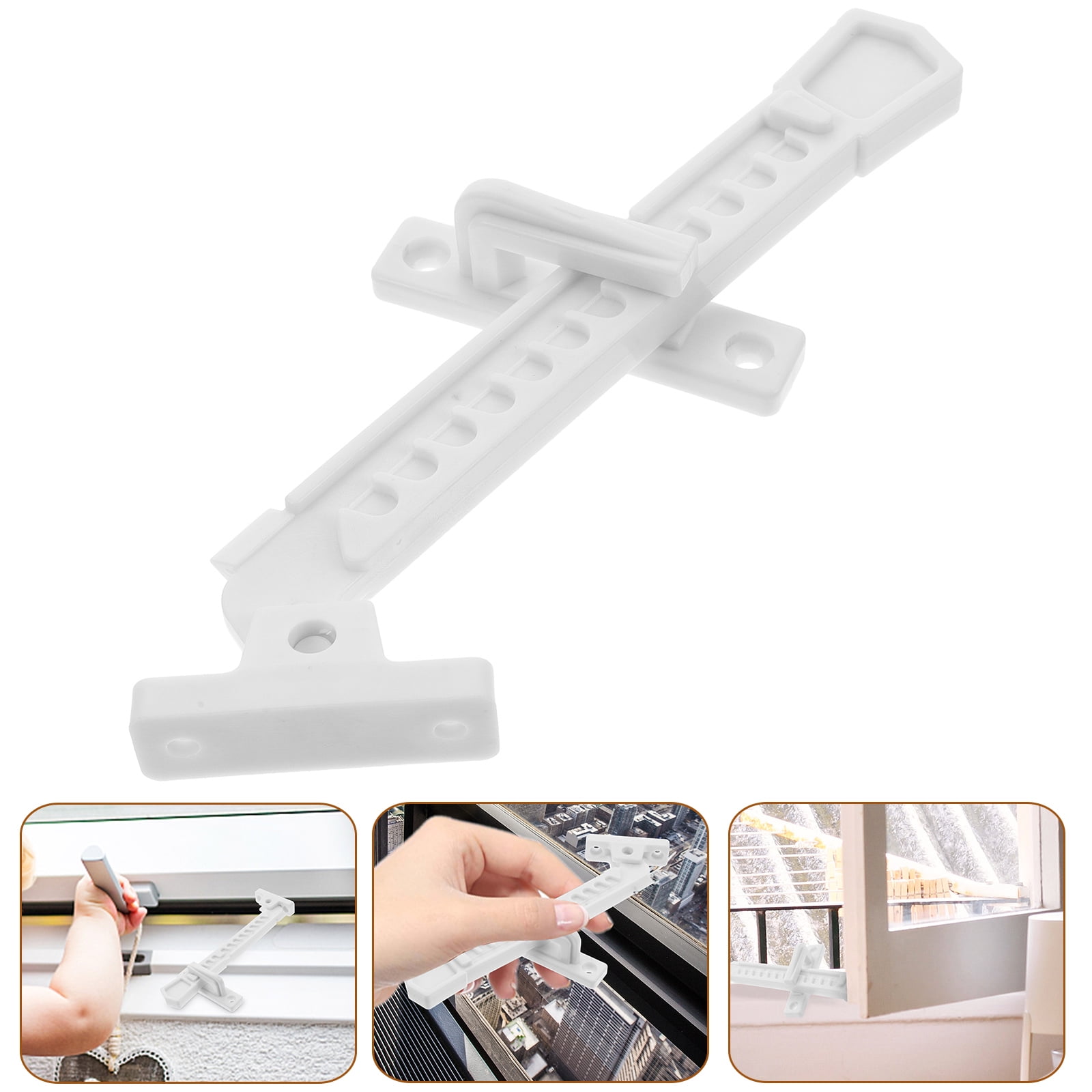 Raindrops Window Safety Lock 1Pcs in White ABS for Preventing Accidents ...