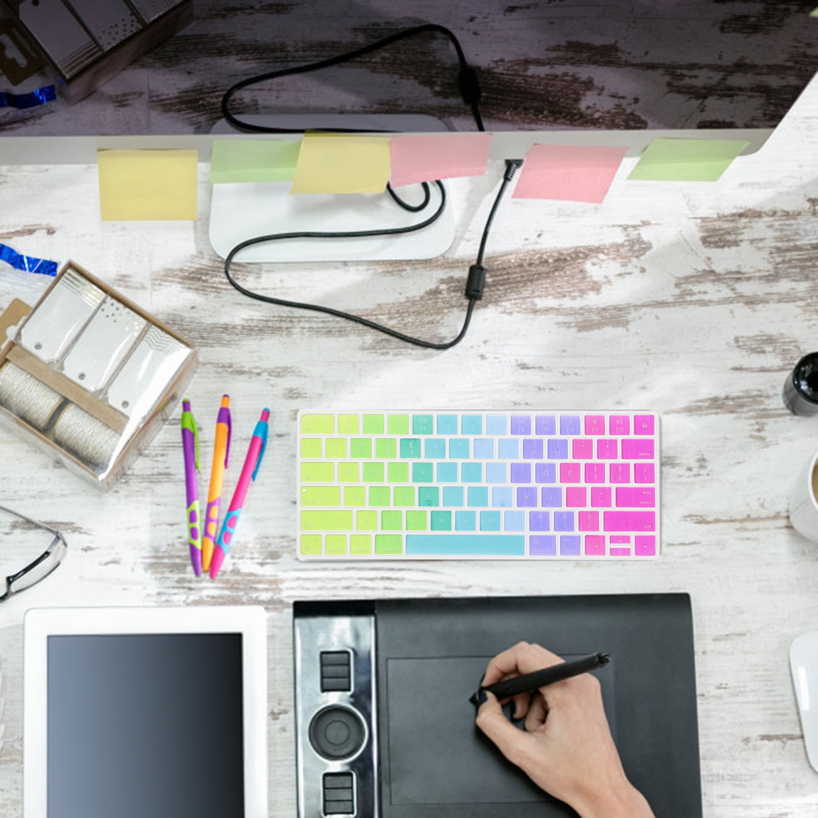 Raindrops Wireless Keyboard Keyboard Dust Keyboard Cover 27.8X11.5CM ...