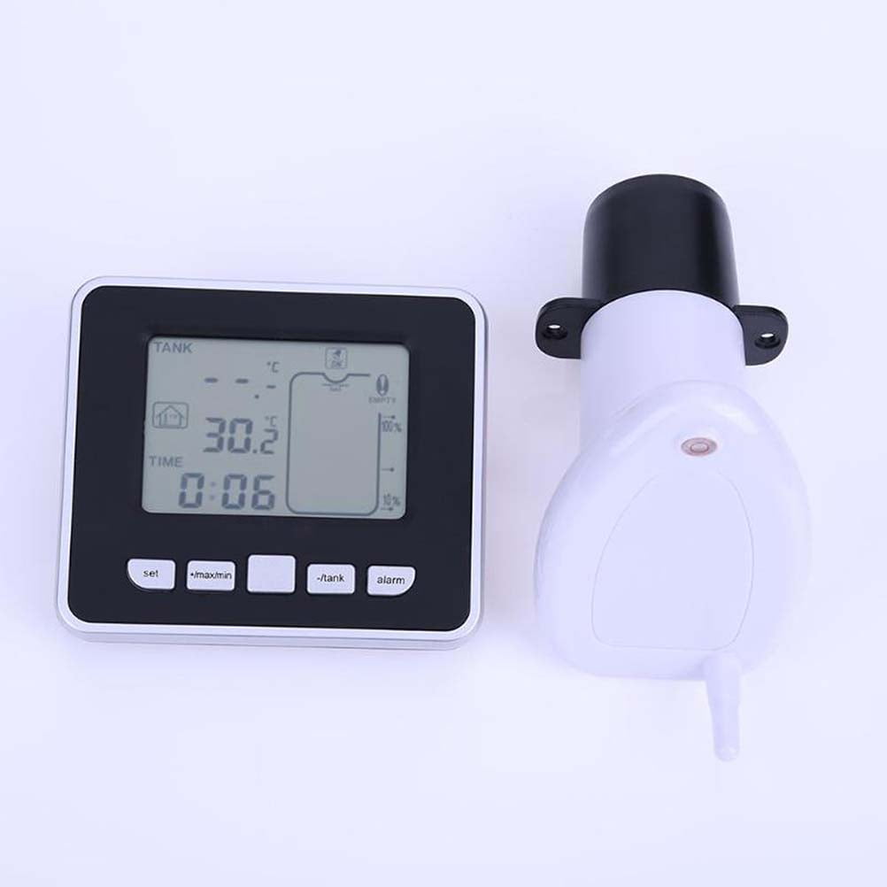Raindrops Wireless Ultrasonic Water Tank Level Meter with Temperature ...