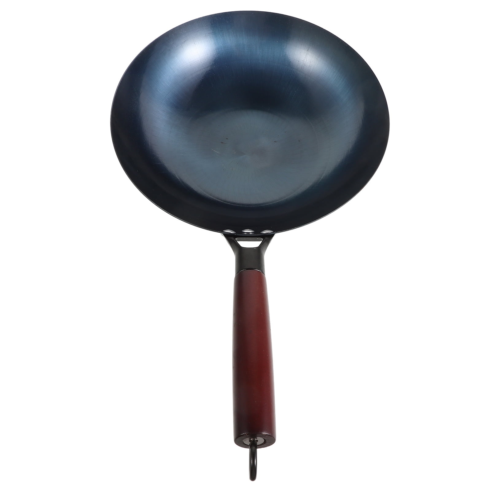 Raindrops Wok Frying Pan Iron Frying Wok Round Bottom Wok for Outdoor ...