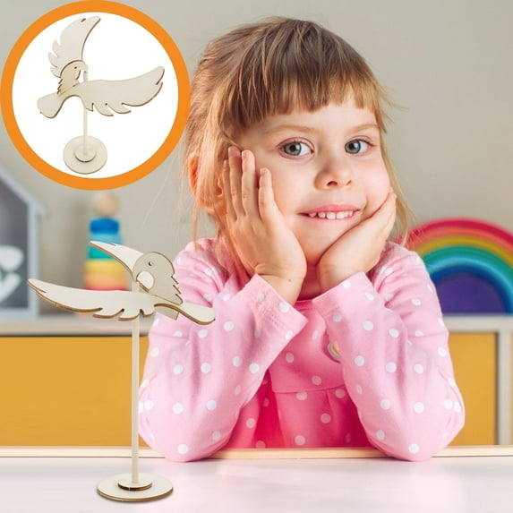 Raindrops Wood Balance Bird Toy for Kids Made from Premium Composite ...