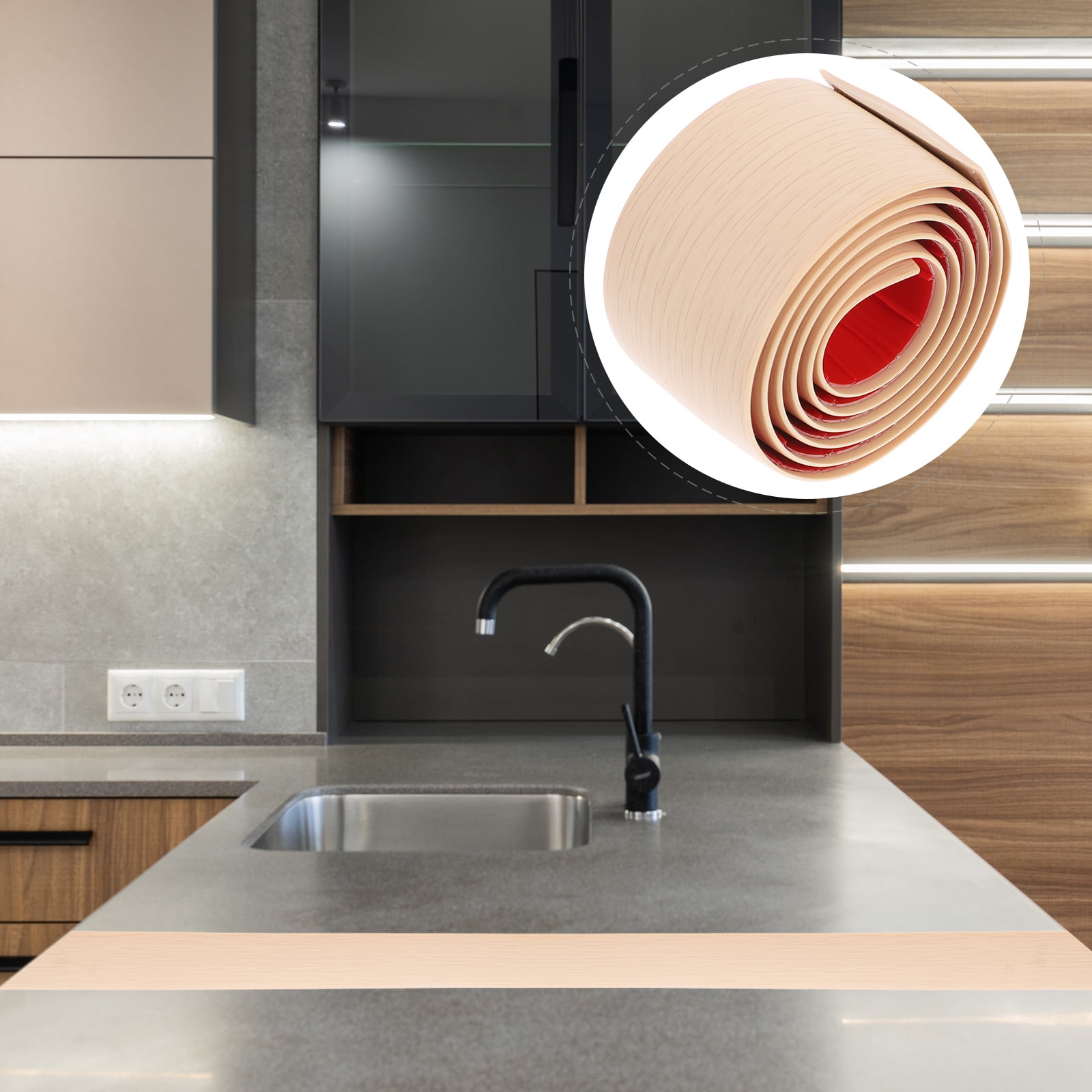 Raindrops Wood Grain Design Carpet Floor Edging Trim Strip Floor ...