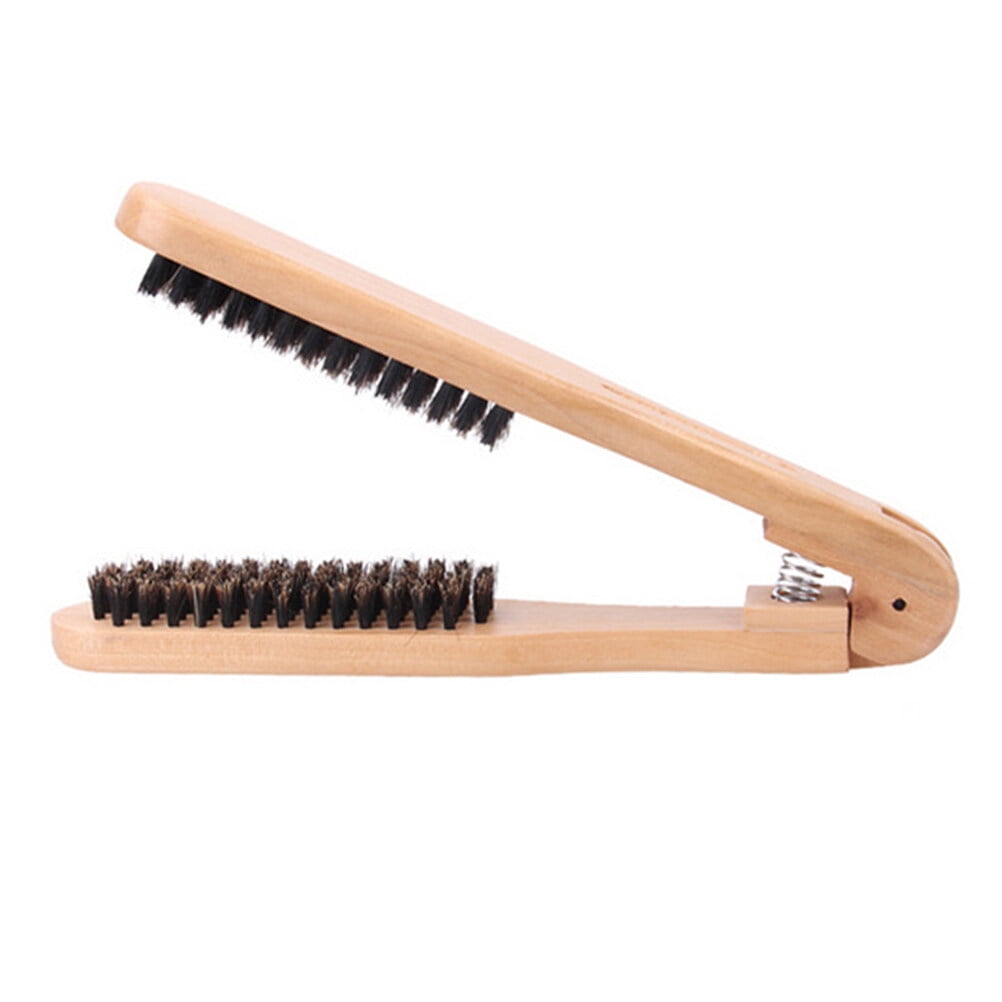 Raindrops Wood Hair Straightening Comb for Smooth Natural Hair with ...