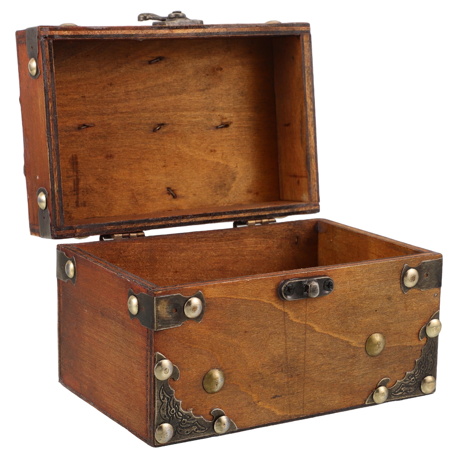 Raindrops Wood Keepsake Boxes with Lock Decorative Wooden Storage Case ...