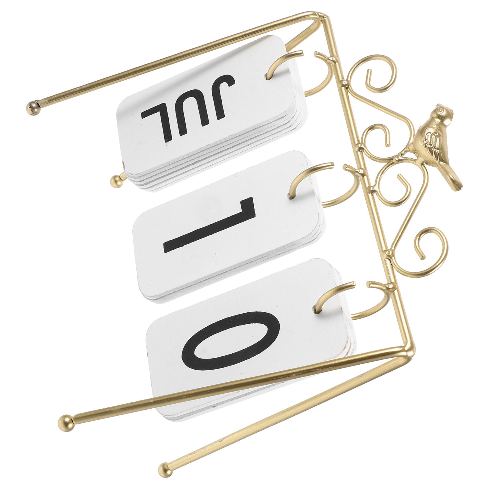 Raindrops Wood Page Turning Calendar Retro Desktop Calendar for Home ...