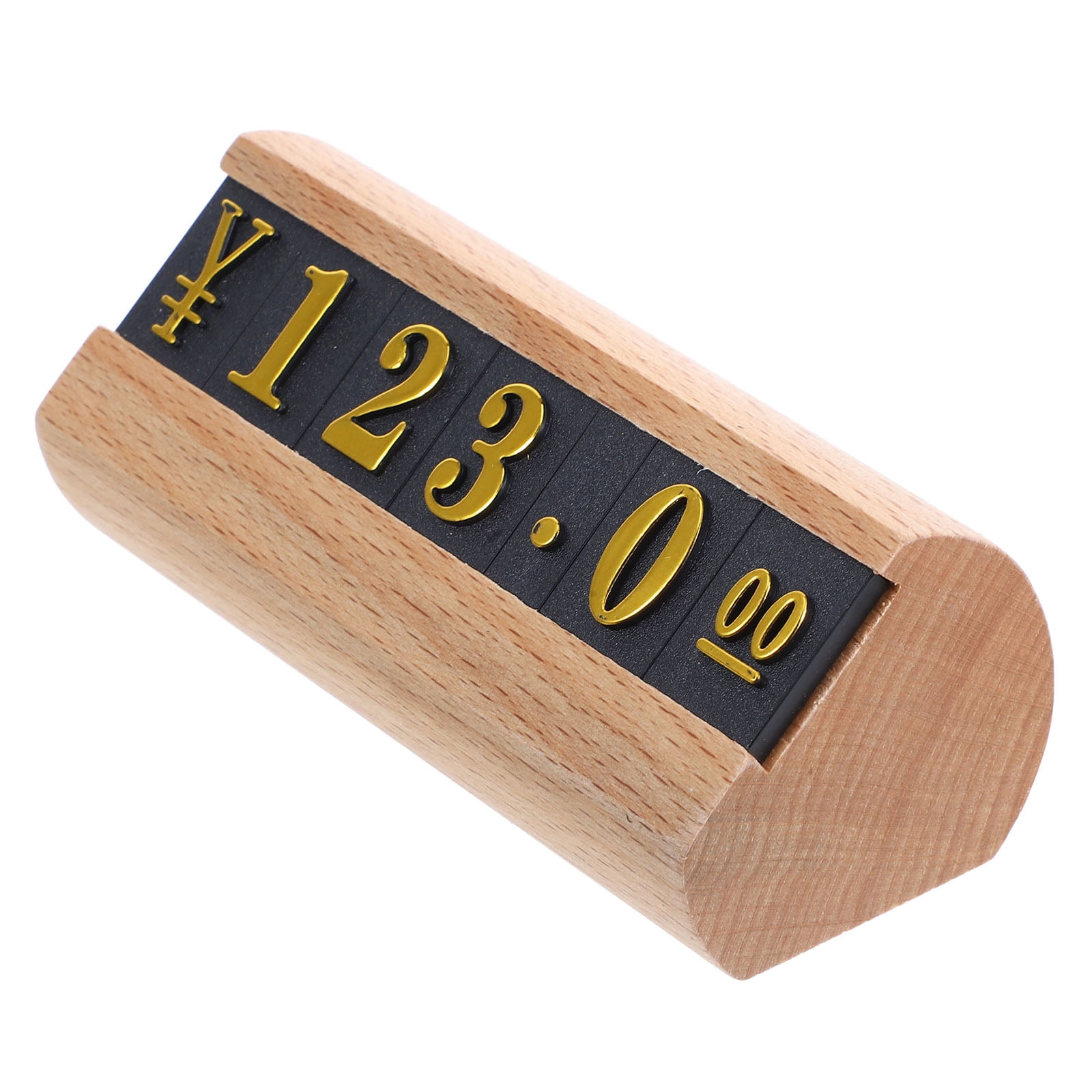 Raindrops Wood Prices Display Cube Number Prices Tag Cube Adjustable ...