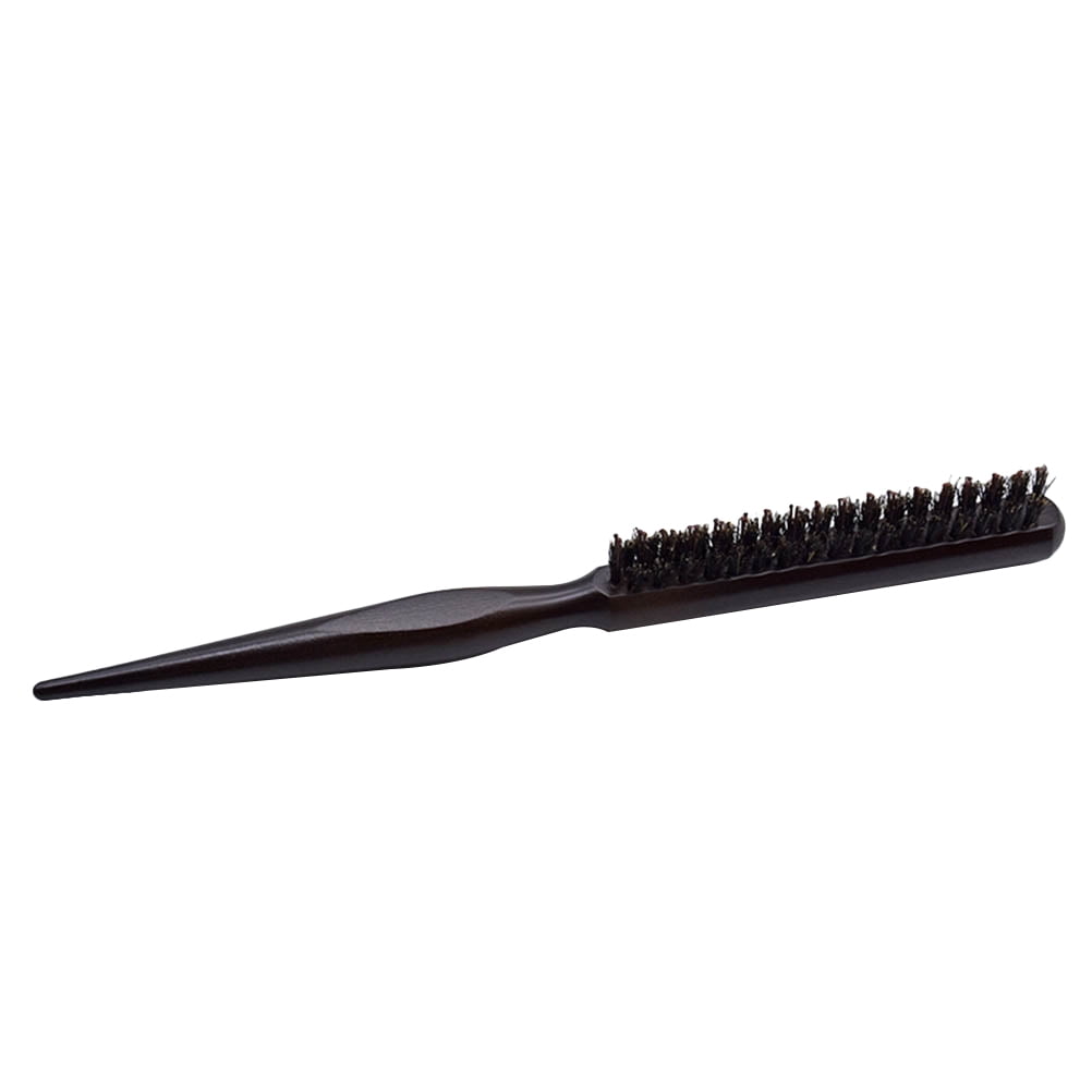 Raindrops Wood Three Row Comb Natural Boar Bristle Hair Comb Hair ...