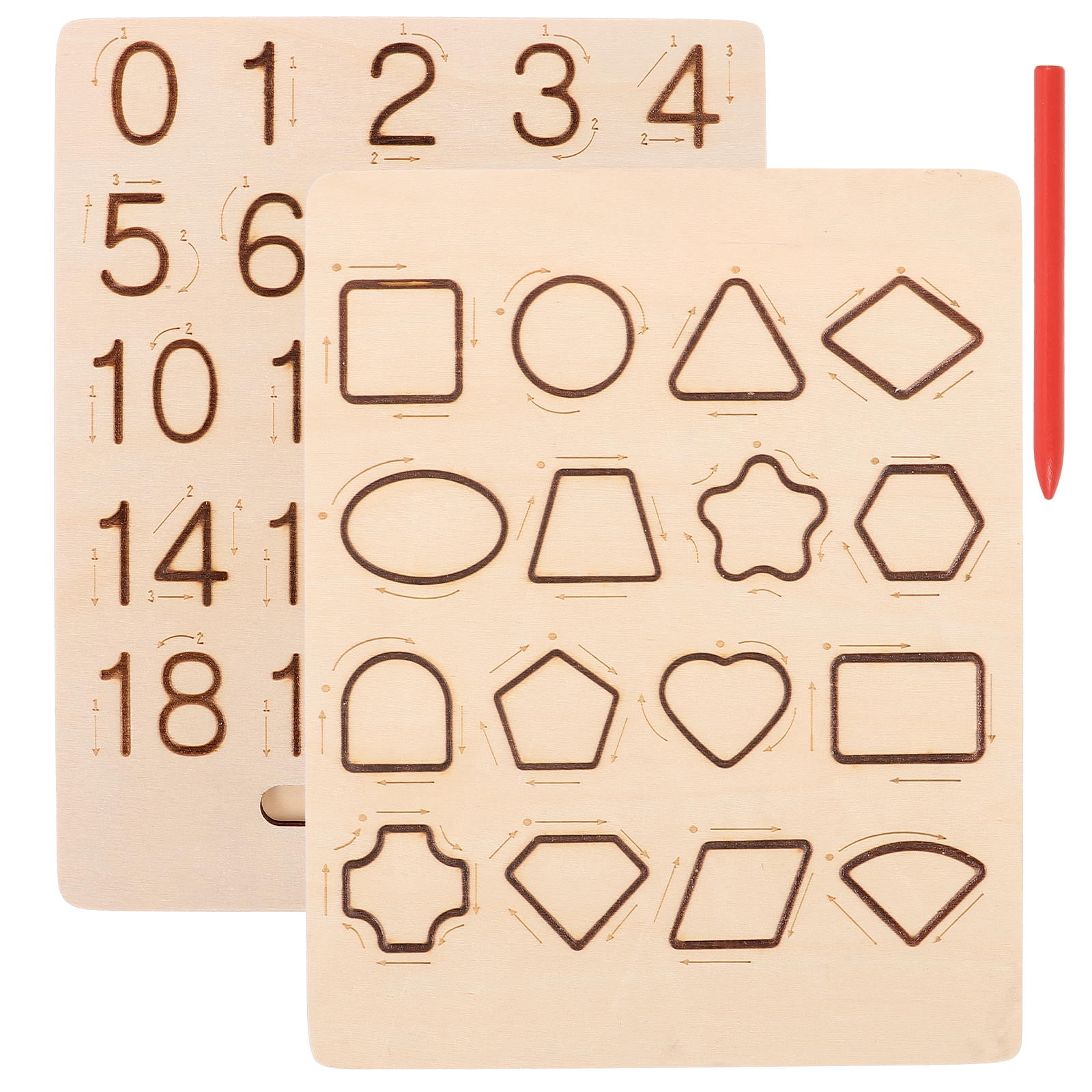 Raindrops Wooden Alphabet Tracing Board for Kids to Practice Letters ...