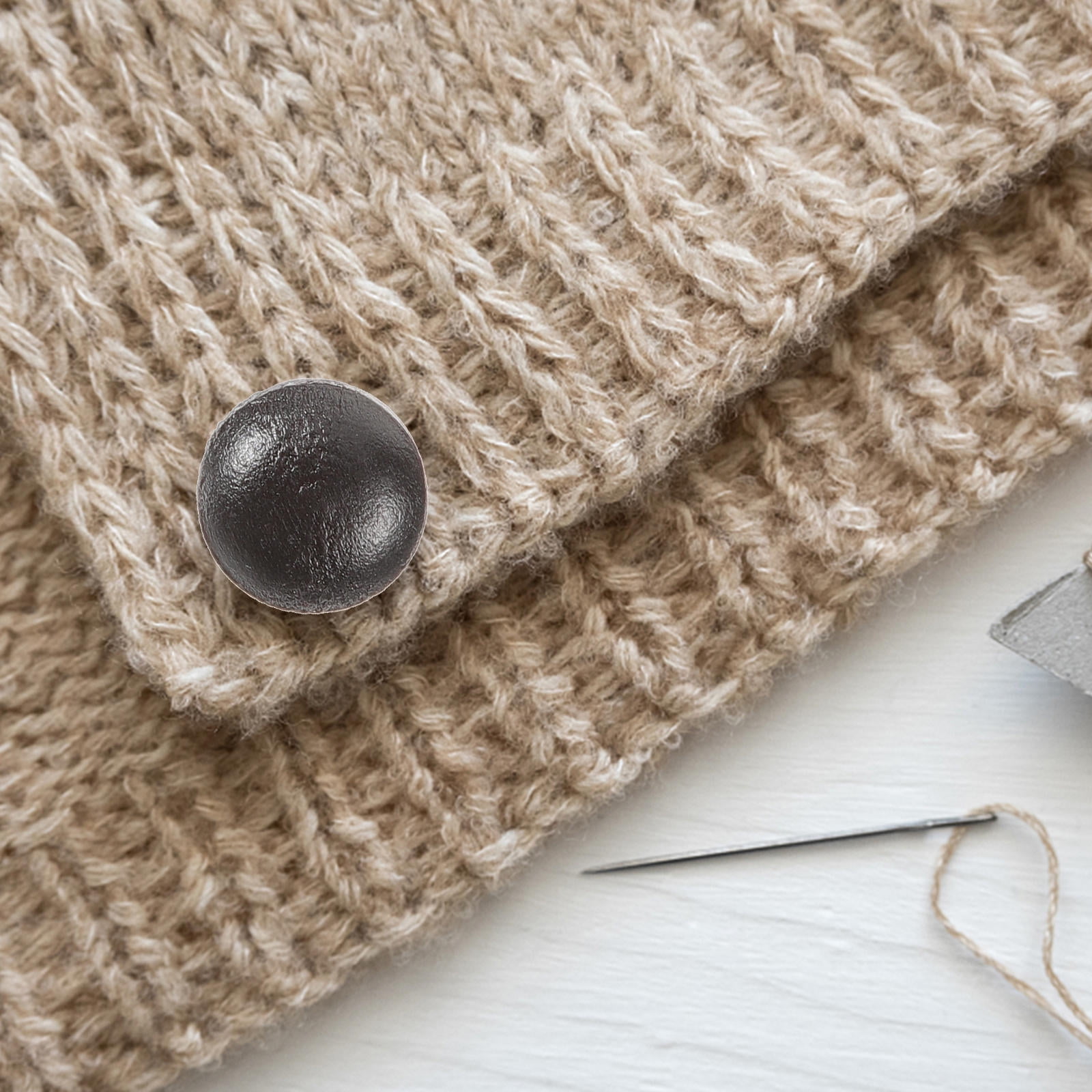 Raindrops Wooden Buttons for Crafting Black Coat Button Set 20pcs ...