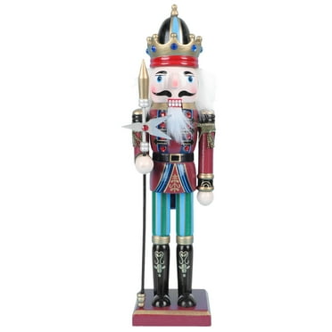 2 x 30cm Wooden Soldier Nutcracker with Drum and , Traditional with ...