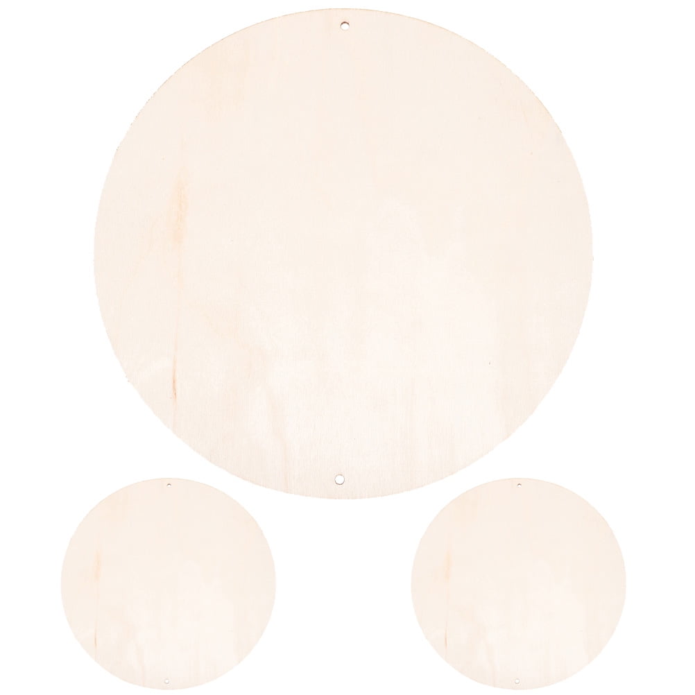 Raindrops DIY Wooden Base Boards Wood Light Brown 3Set Craft Boards ...