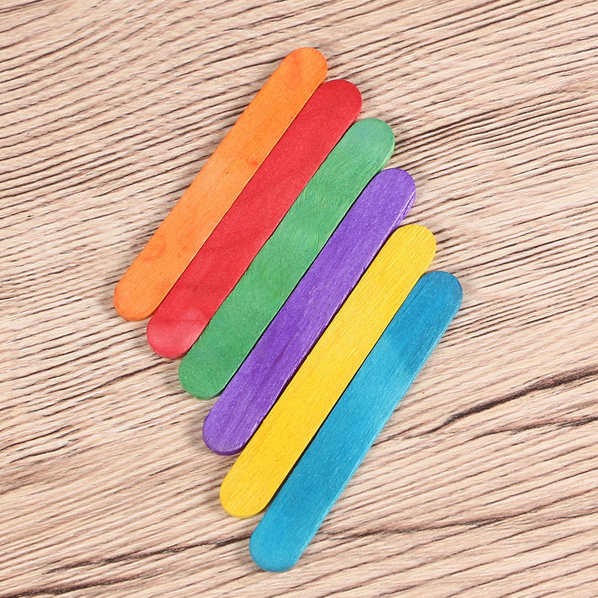Raindrops Wooden Craft Sticks for Kids Playing Assorted Color Made of ...