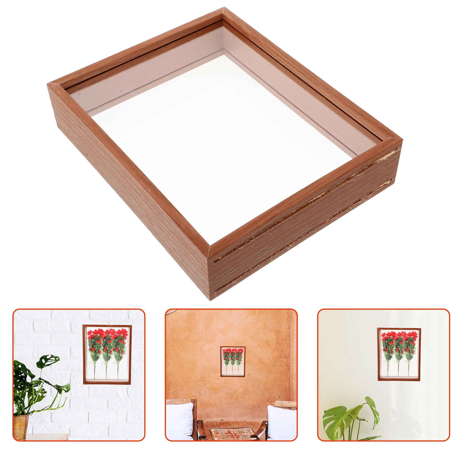 Raindrops Wooden Dried Flower Display Frame for Decoration with Density ...