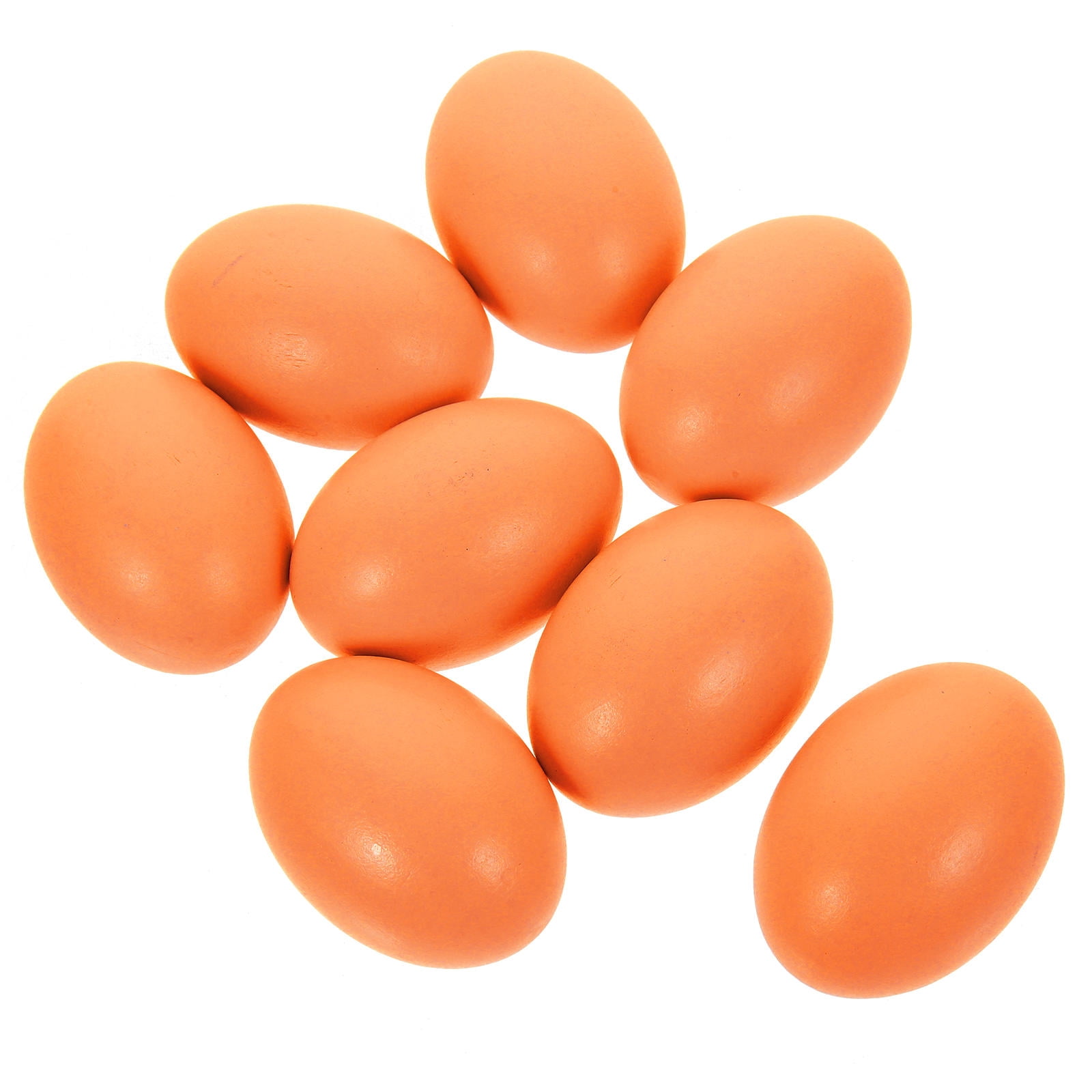 Raindrops Wooden Fake Eggs for Crafts and Decoration Chocolate Color 8 ...