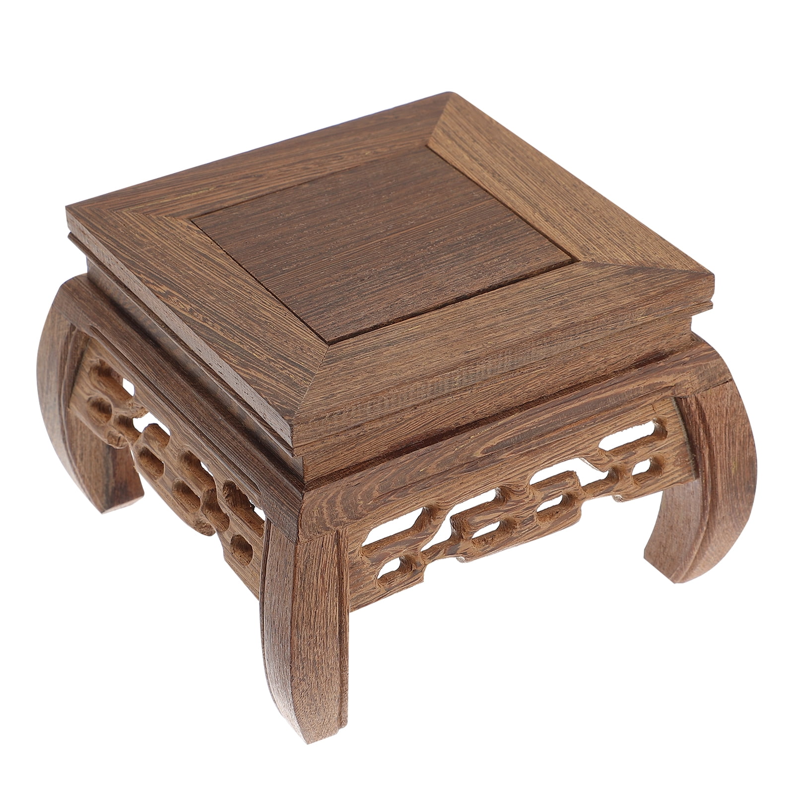 Raindrops Wood Vase Display Stand Brown 1Set 5.51X5.51X3.54In - Walmart.com