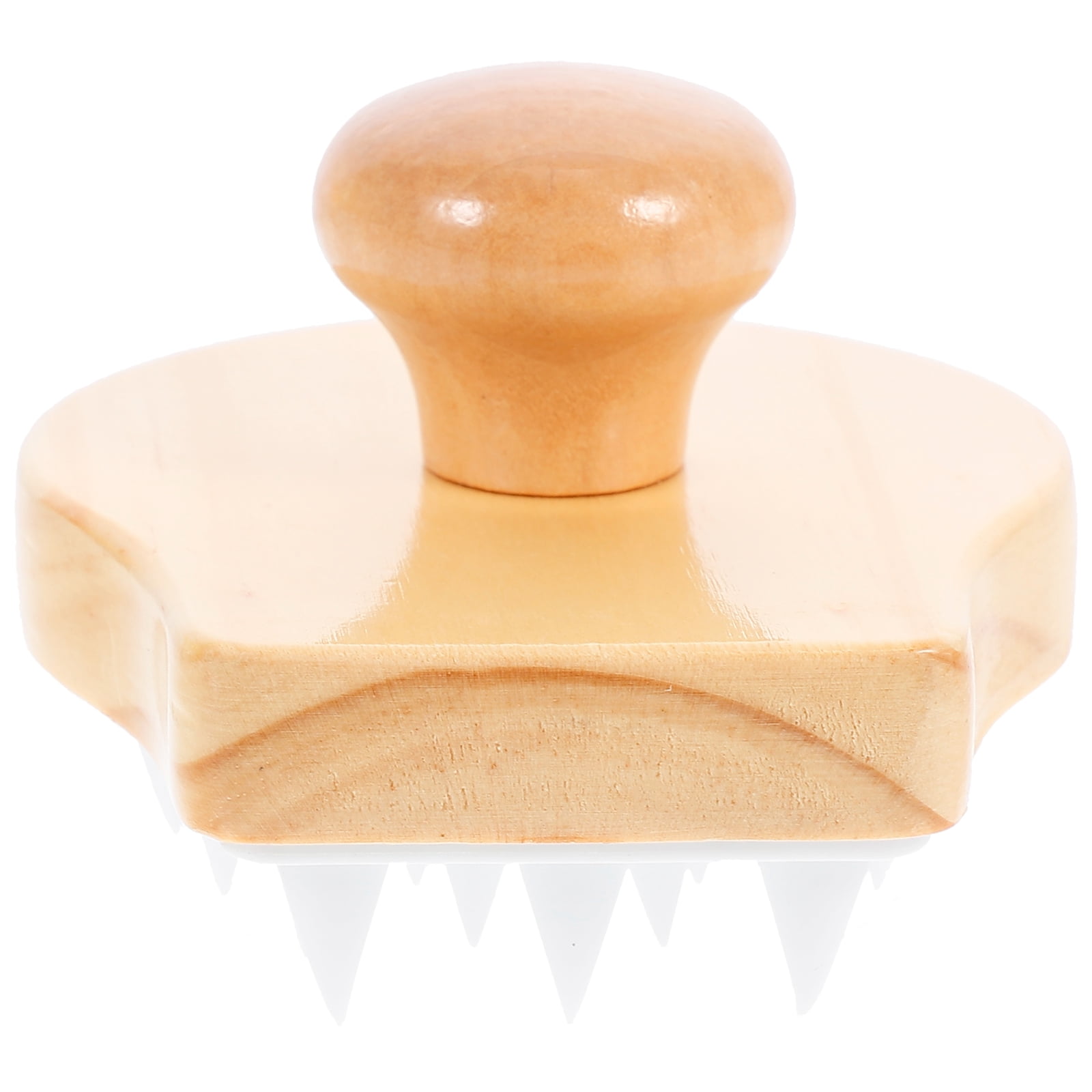 Raindrops Wooden Handle Shampoo Brush Head Massage Brush Scalp Cleaning ...