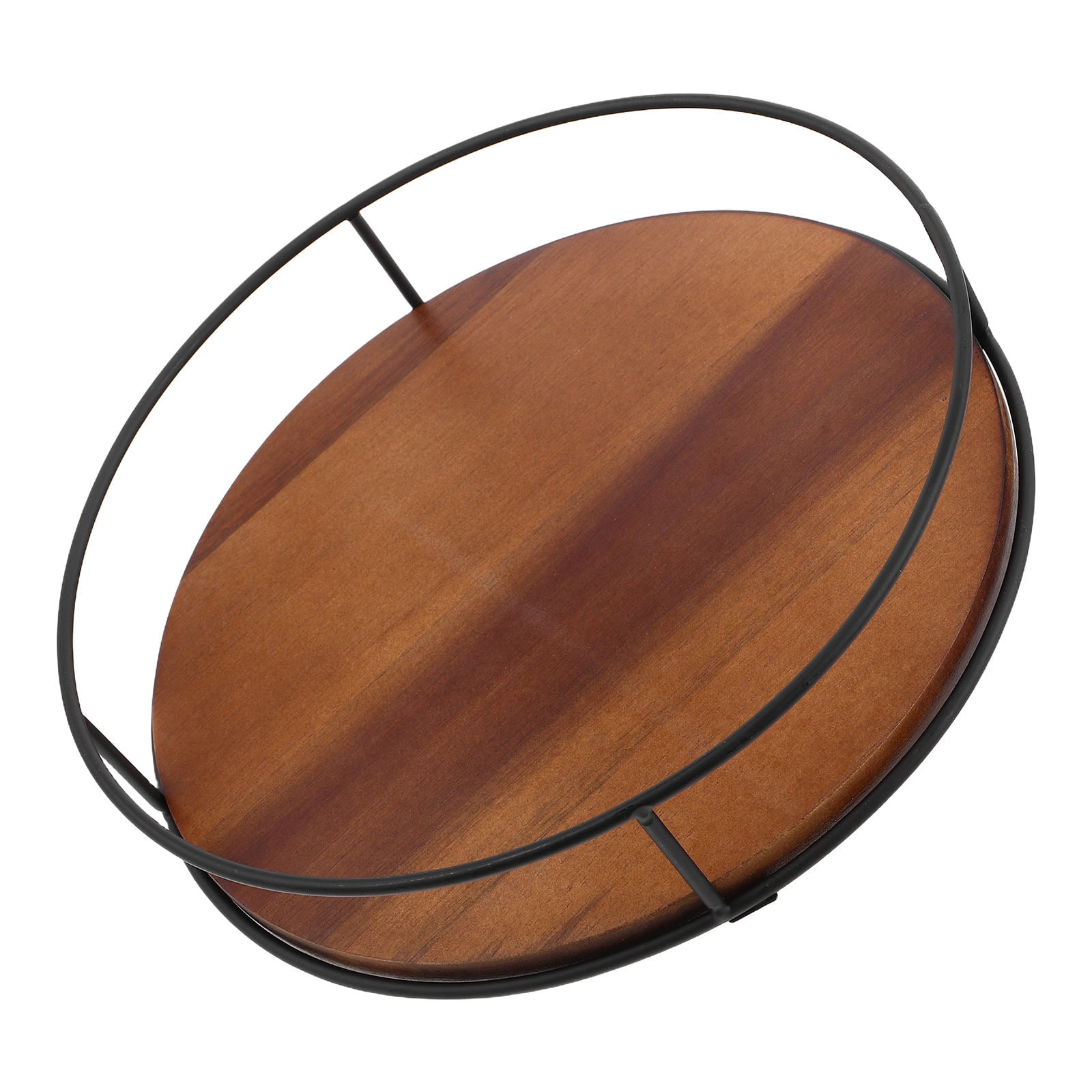 Raindrops Wooden Lazy Susan Turntable for Dining Table Rotating Spice ...