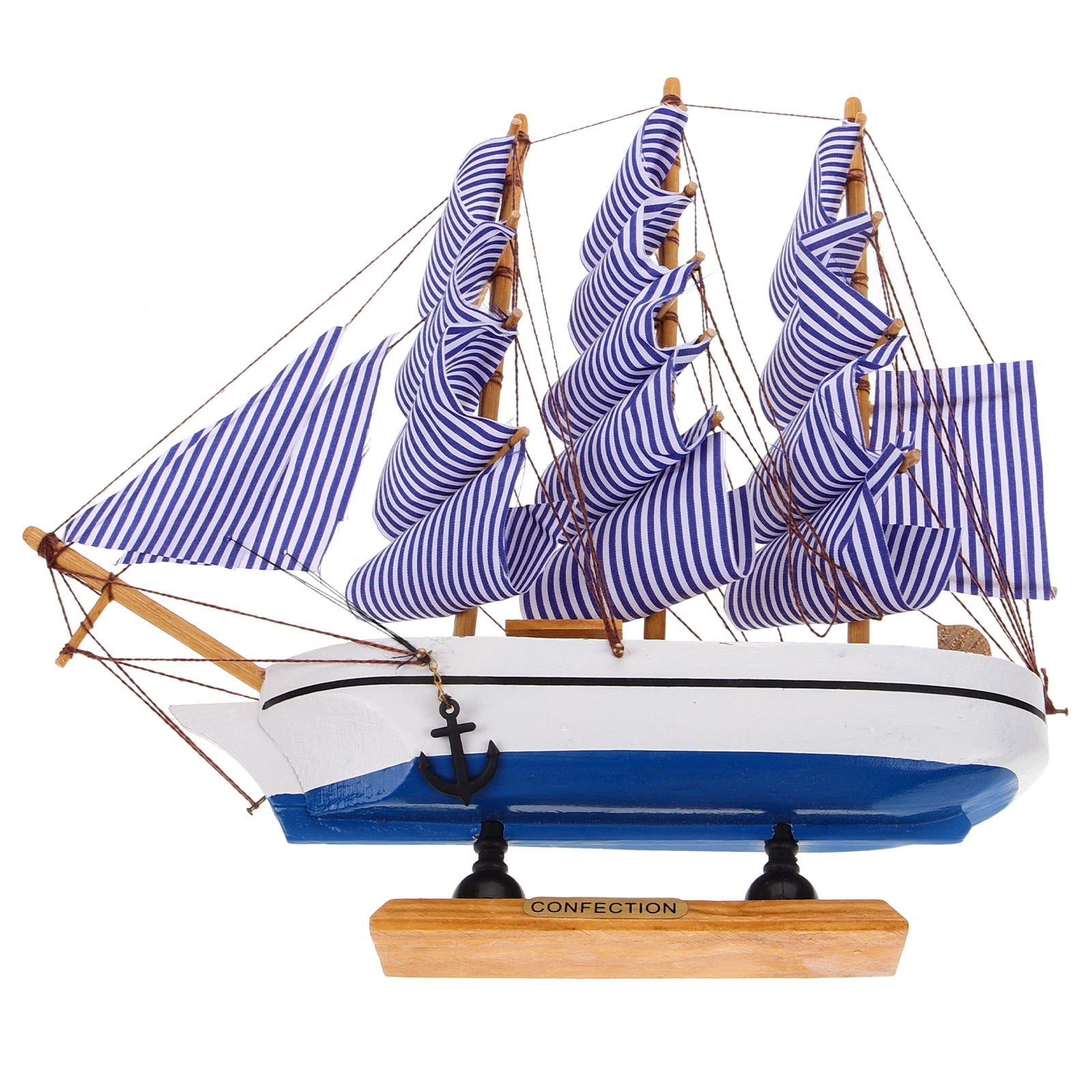 Raindrops Wooden Sailing Ship Mediterranean Style Decoration Birthday ...
