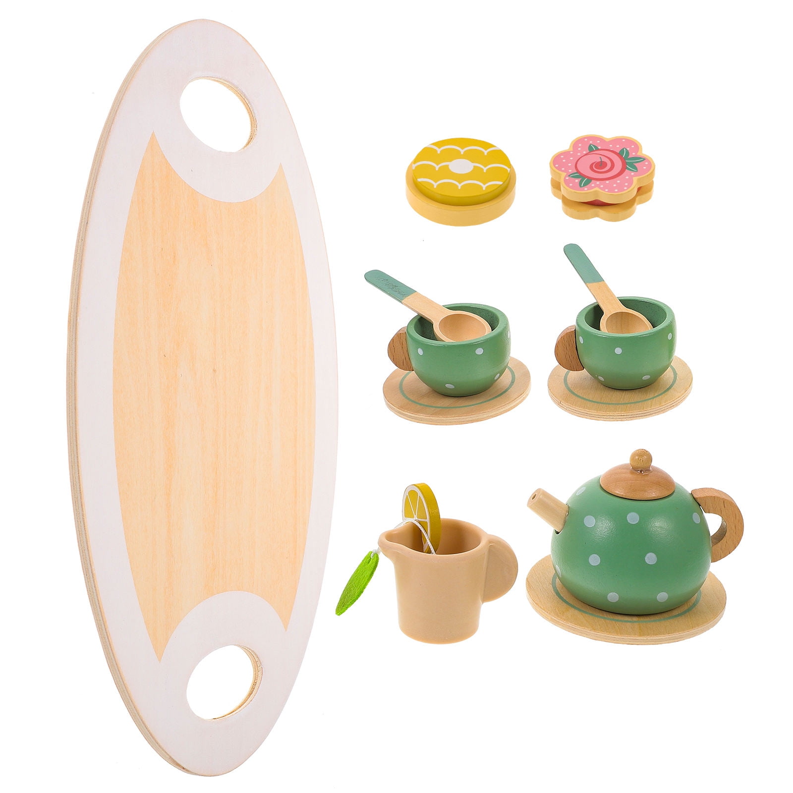 Raindrops Wooden Toy Tea Set for Kids Assorted Color Safe Material ...
