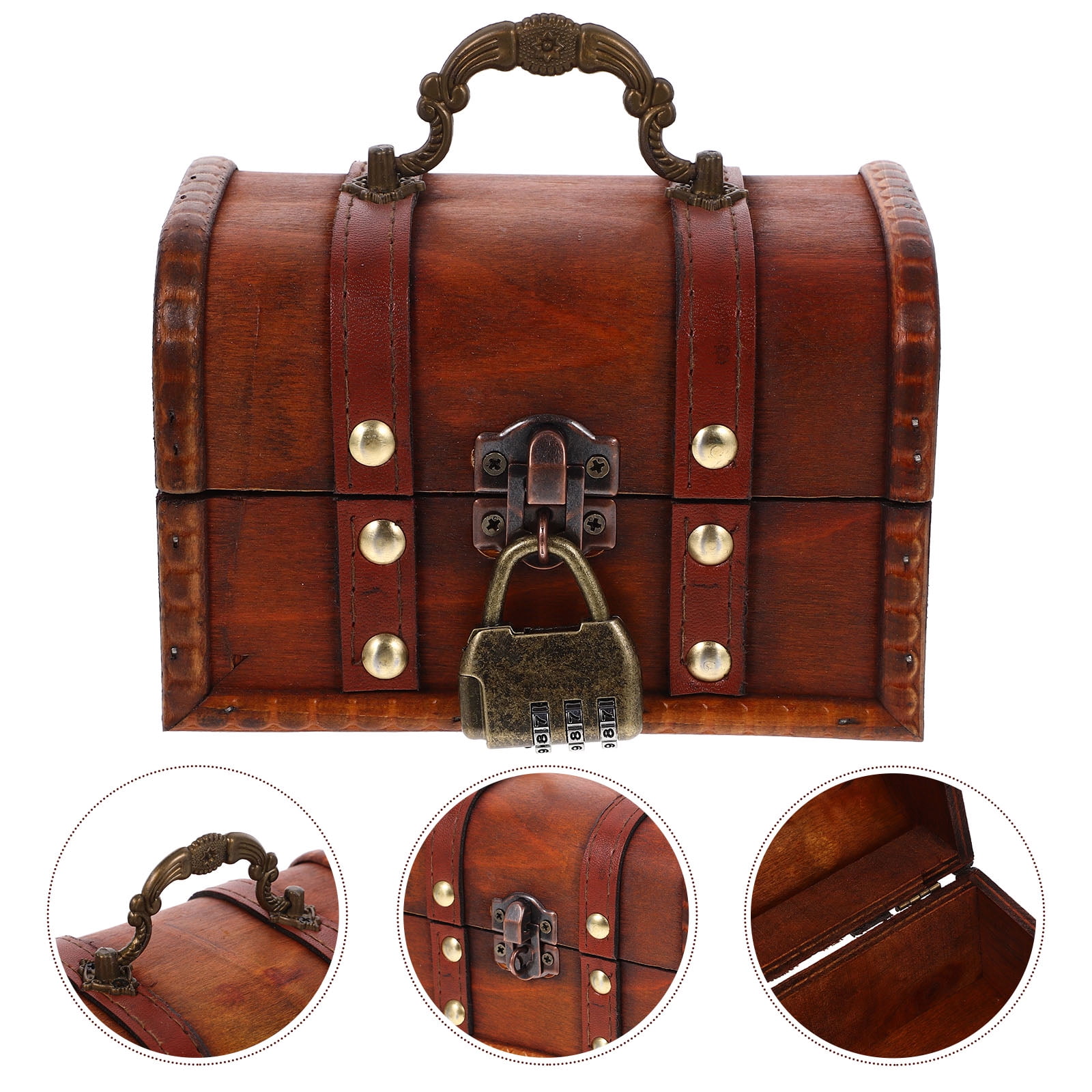Raindrops Wooden Treasure Chest Covers Chests Keepsake Boxes Jewelry ...