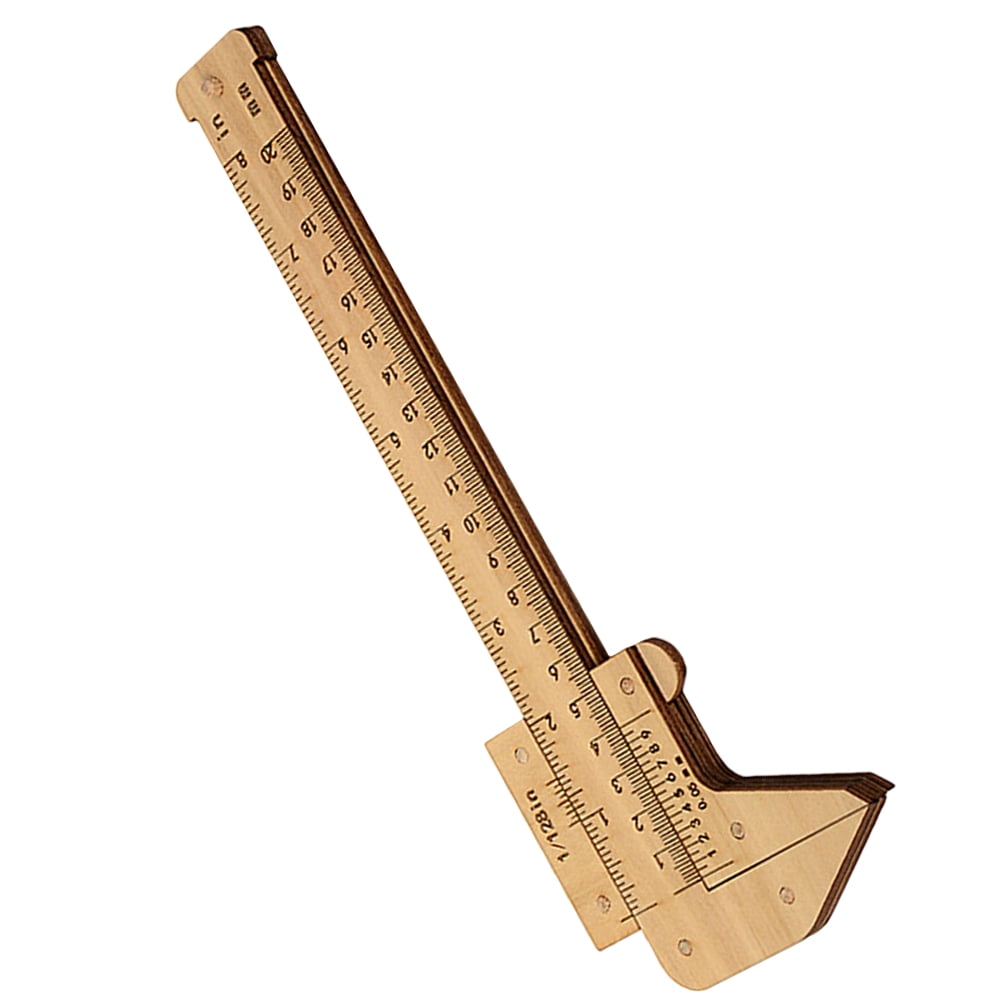 Raindrops Wooden Vernier Caliper Ruler for Math with Inch and ...