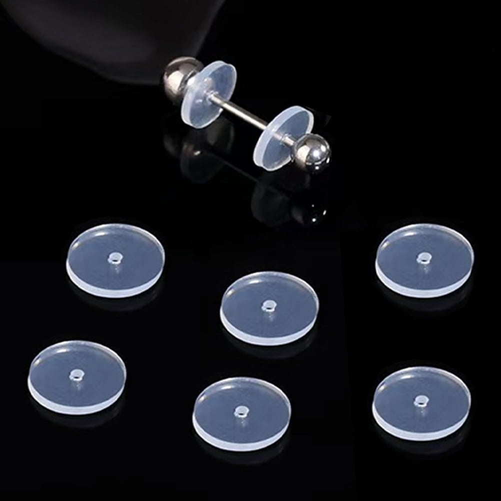 Raindrops Worgeous 100PCS Earring Backs for Studs Silicone Backings for ...
