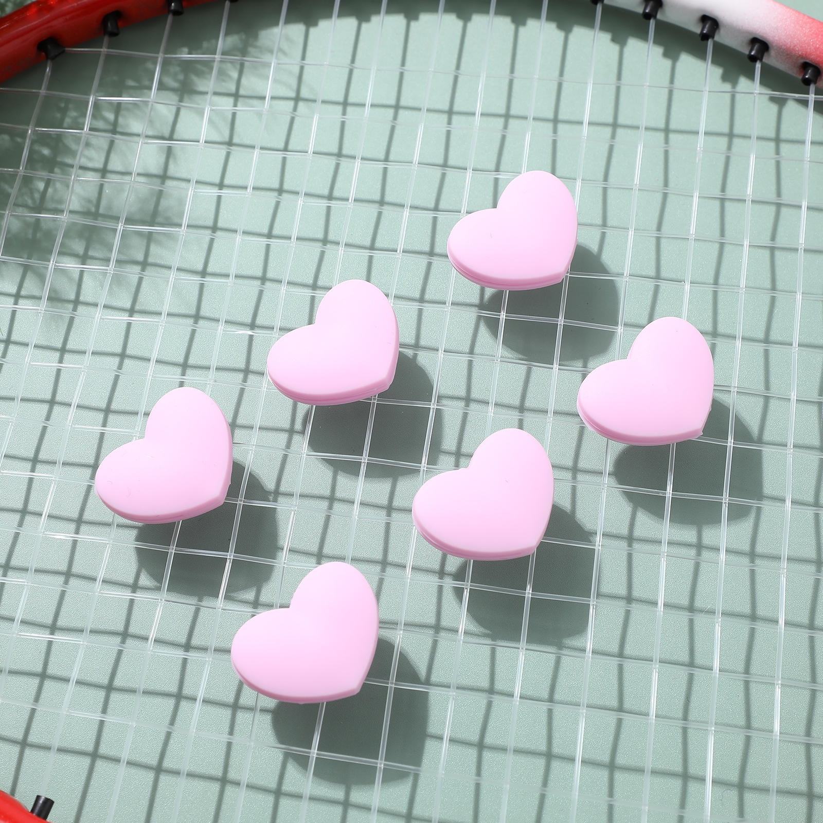 Raindrops Worgeous 10pcs Tennis Racket Dampeners Heart Shape Vibration ...