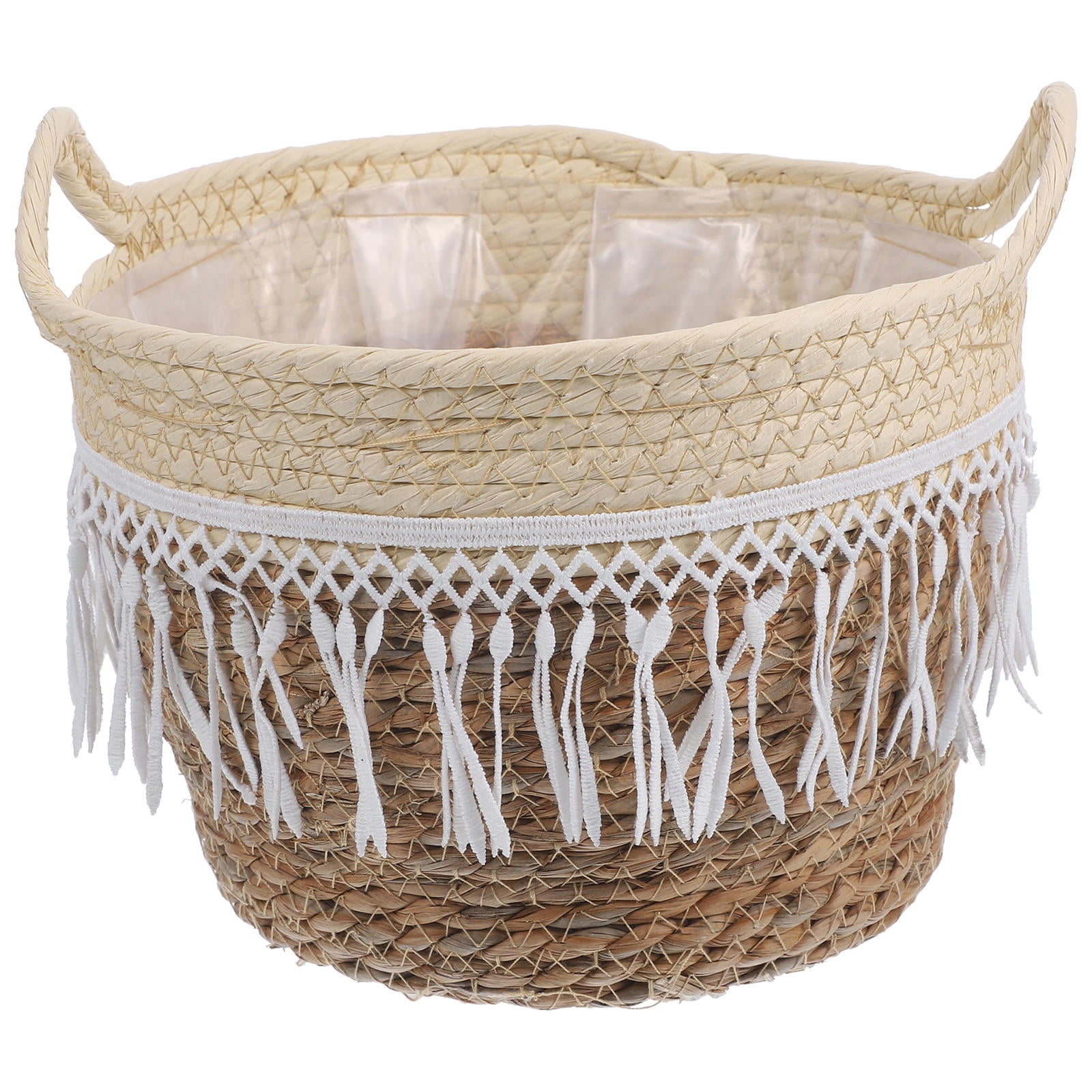 Raindrops Woven Flower Basket Small Hand Planter Planters for Indoor ...