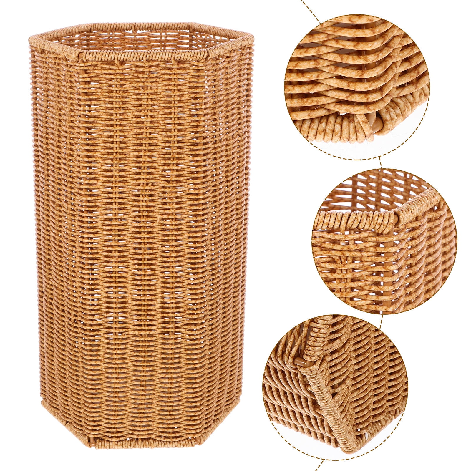 Raindrops Woven Storage Bucket Woven Umbrella Stand Umbrella Holder ...