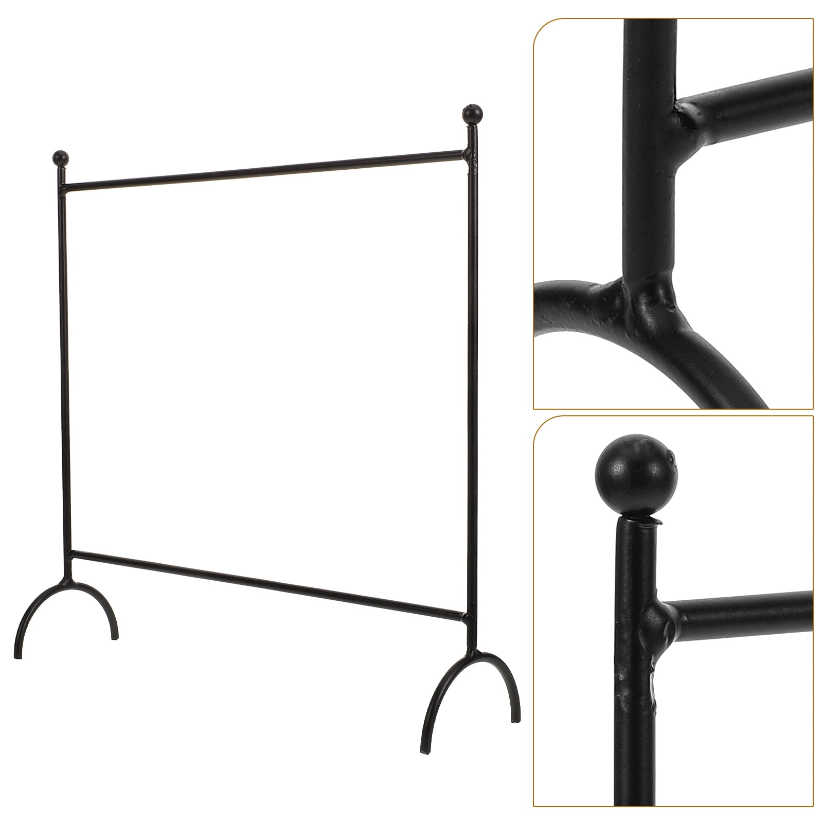 Raindrops Wrought Iron Storage Rack 24.20X24.00X6.30CM Black - Walmart.com