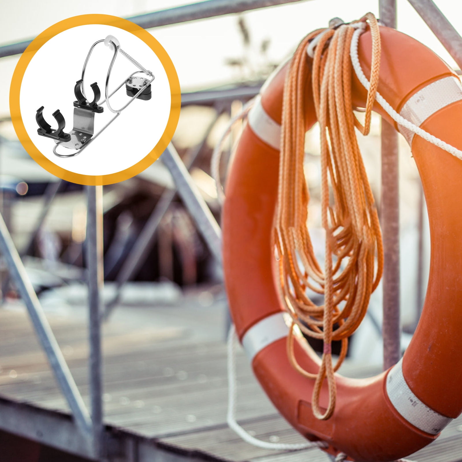 Raindrops Yacht Horseshoe Bracket Life Buoy Bracket Stainless Steel ...