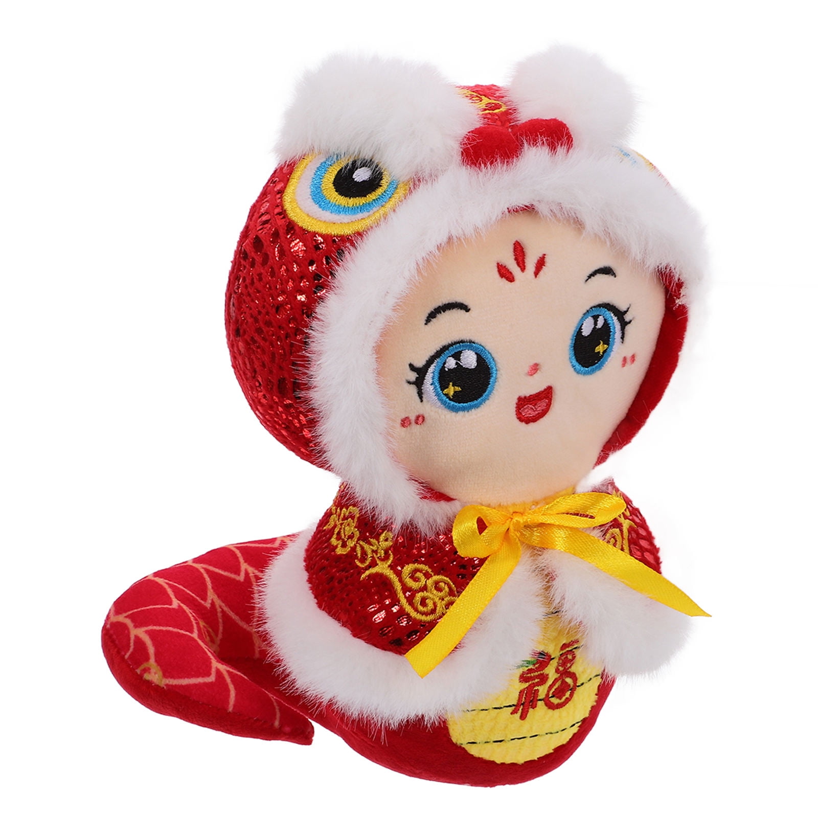Raindrops Chinese Plush Toy Red Snakes Chinese New Year 1Pack 7.9x5.9x4 ...