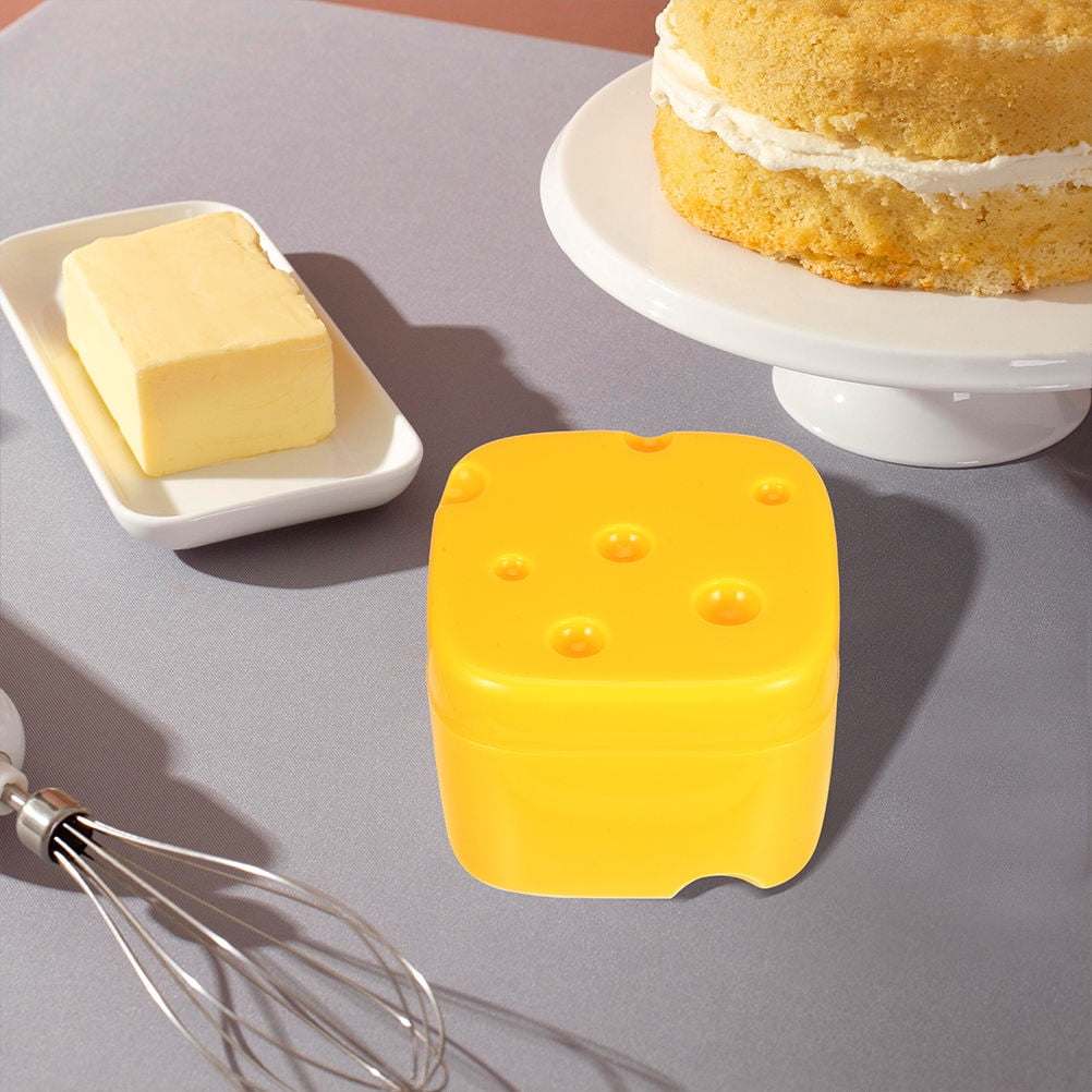 Houderco Yellow Rectangular Cheese Holder 2Pcs 3.73X3.73X2.55In ...