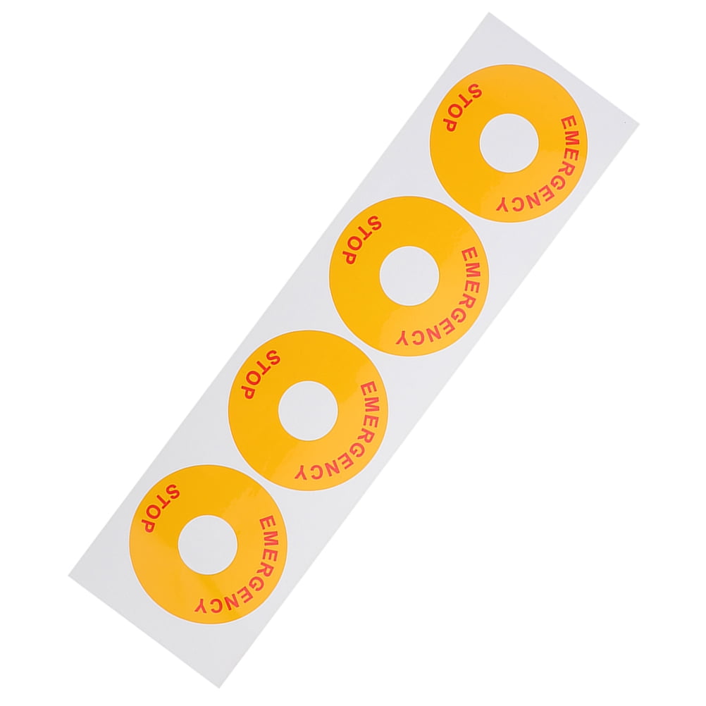 Raindrops Yellow Paper Emergency Stop Sign For Swimming Pools 2.44X2 ...