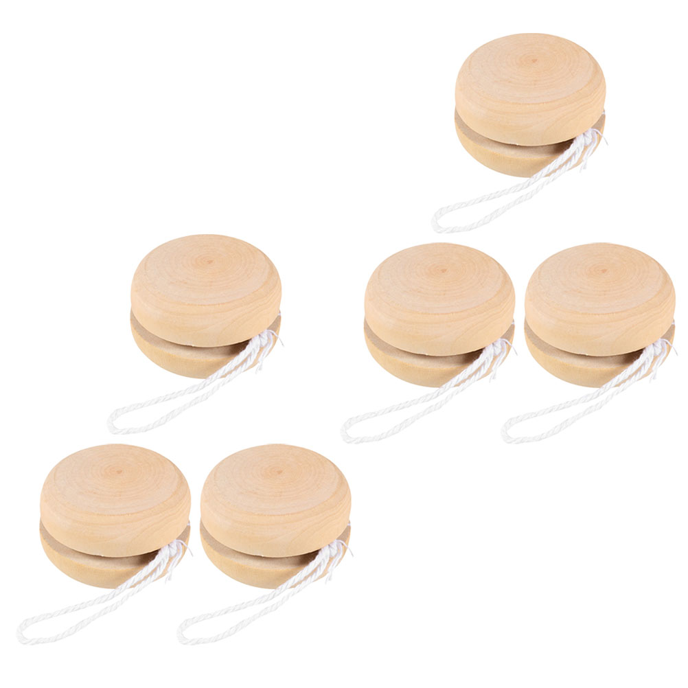 Raindrops Unfinished Yo-Yo Balls Wooden Khaki 6pcs - Walmart.com