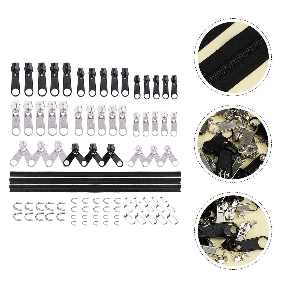 Raindrops Zipper Repair Kit 87Pcs for Zipper Sliders and Zipper Stops ...