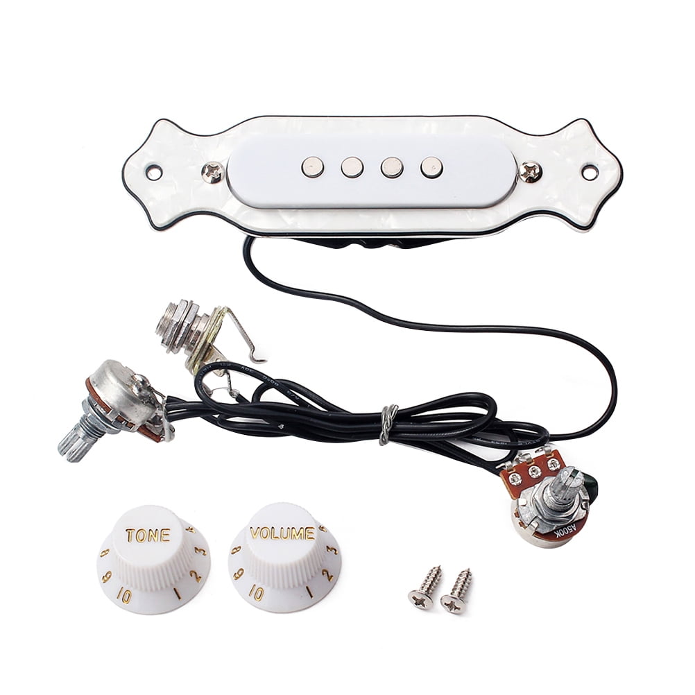 Raindrops acoustic guitar preamp pickup Cigar Box Guitar Pickup White 1 ...